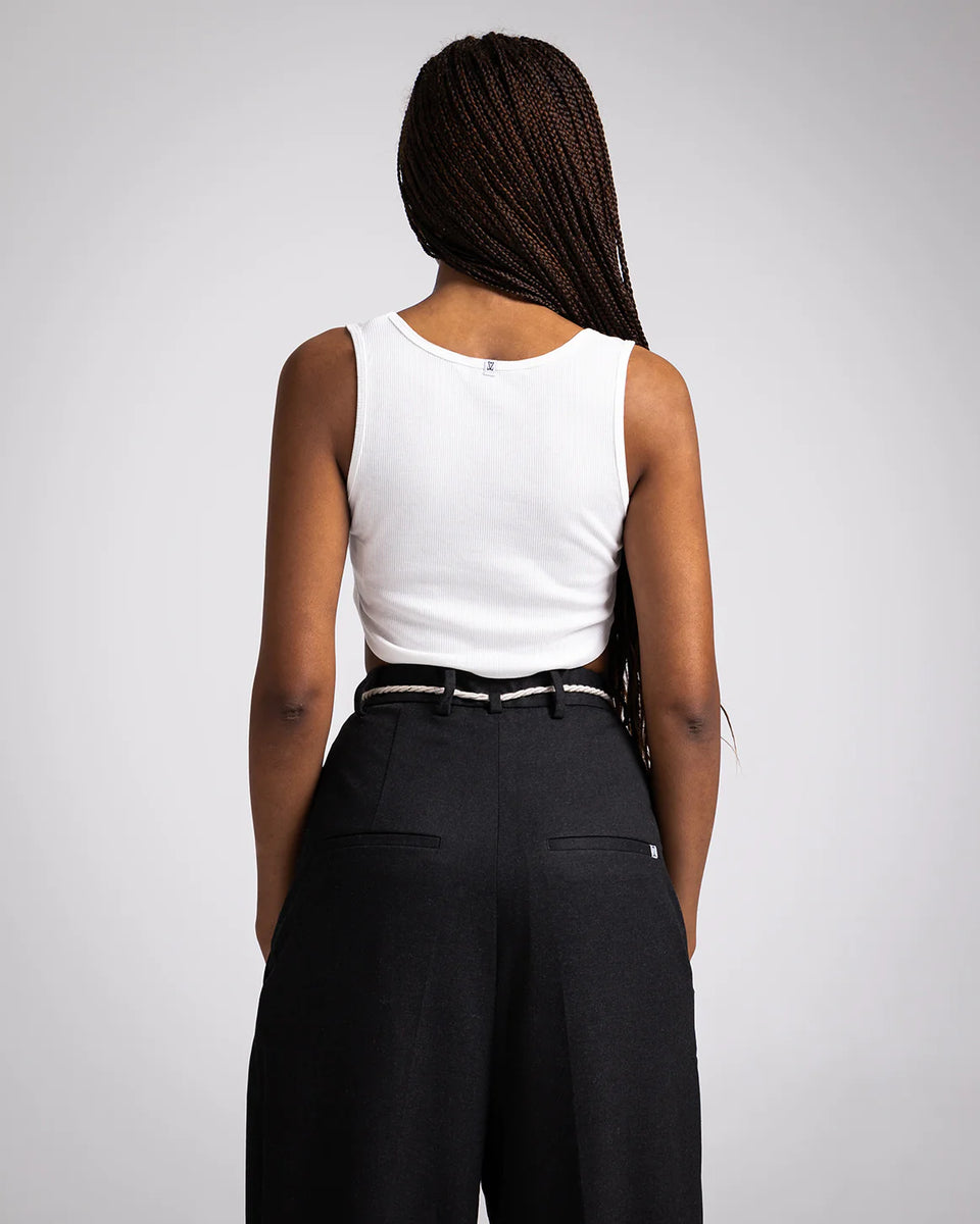 Monte Rip Crop Top White – Geschwisterliebe